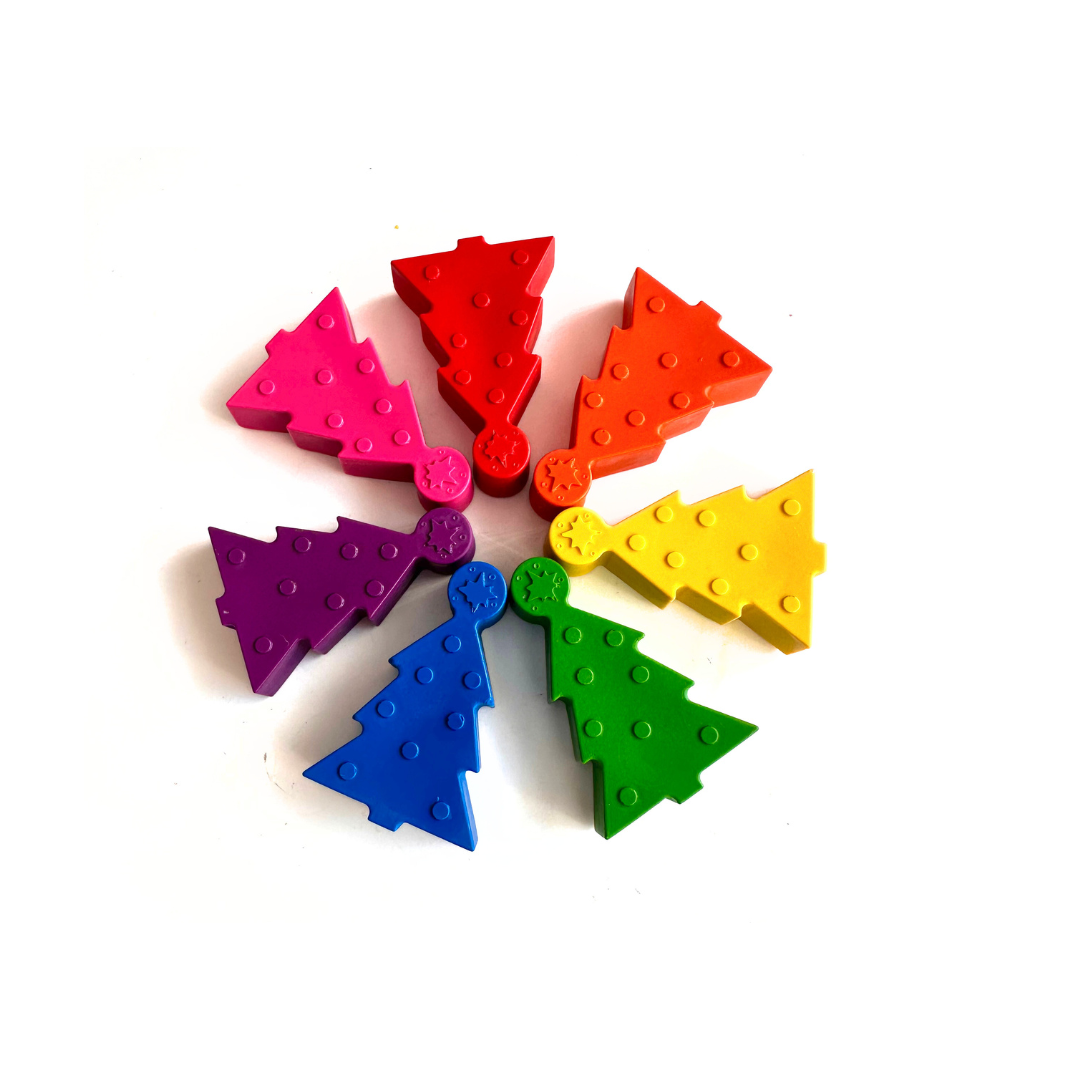 Christmas Tree Shaped Crayons for Kids | Holiday Gift | WonderHue ...